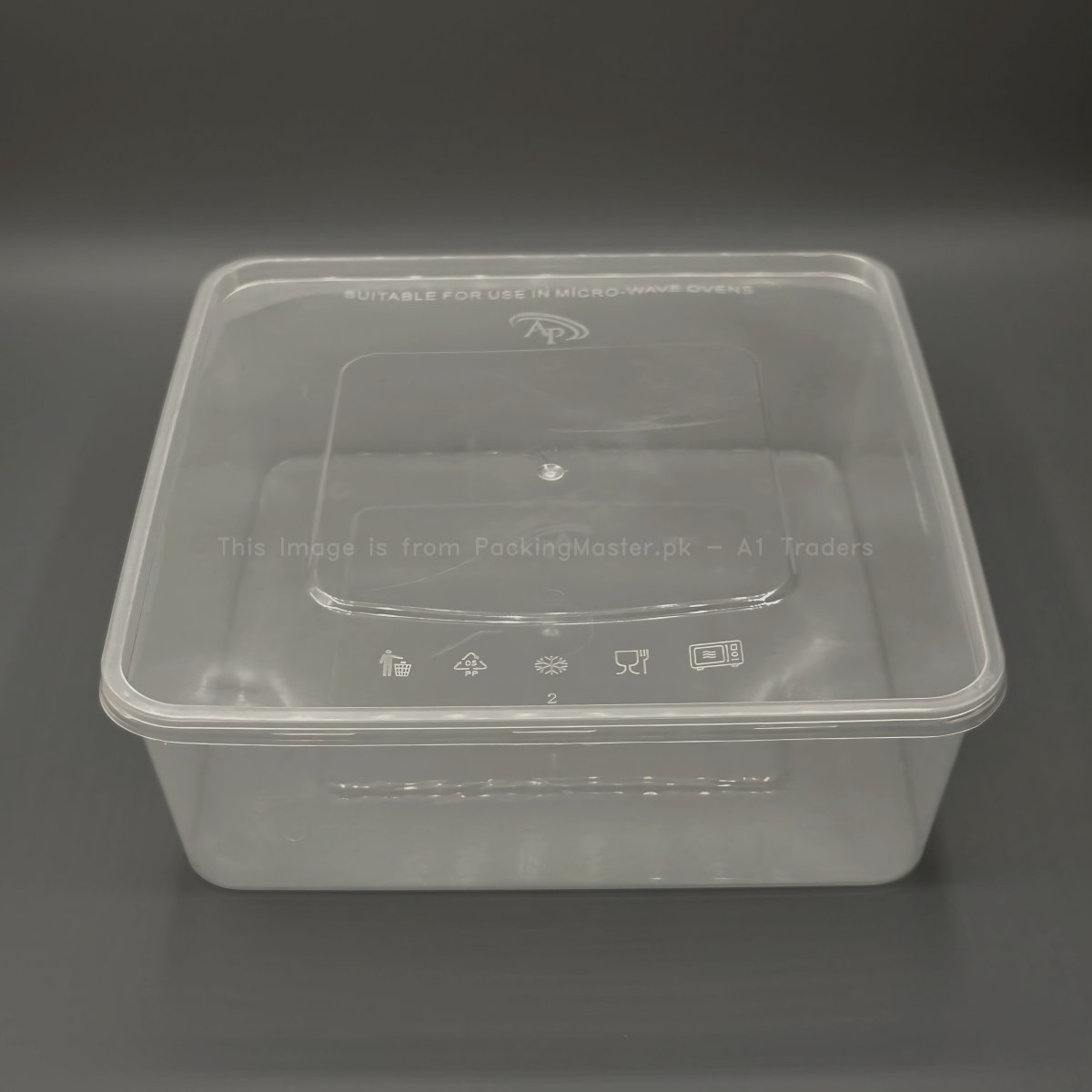 Microwavable Food Container | Large Clear Plastic | PackingMaster.pk
